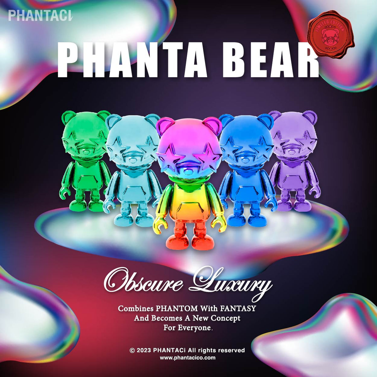 【全台限量-套組】PHANTACi PHANTA BEAR彩虹公仔 – be come true